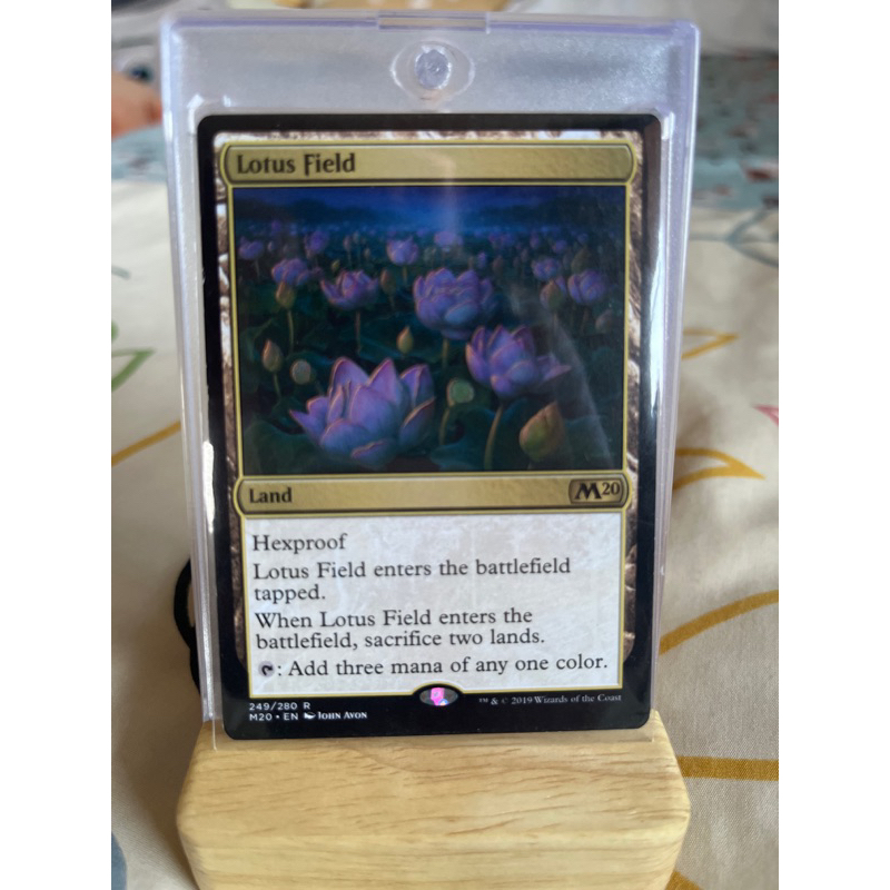 การ์ด MTG Lotus Field Land Magic the Gathering EDH รุ่น Core set M20 ...