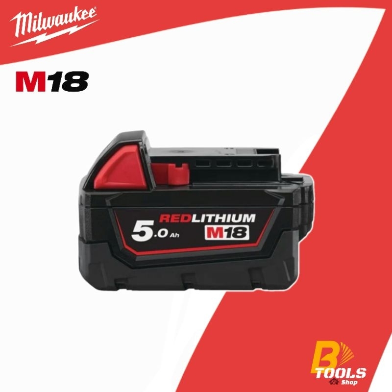 MILWAUKEE แบตเตอรี่ 18 โวลต์ รุ่น M18 B5 (สำหรับเครื่องมือกลุ่ม M18 ...