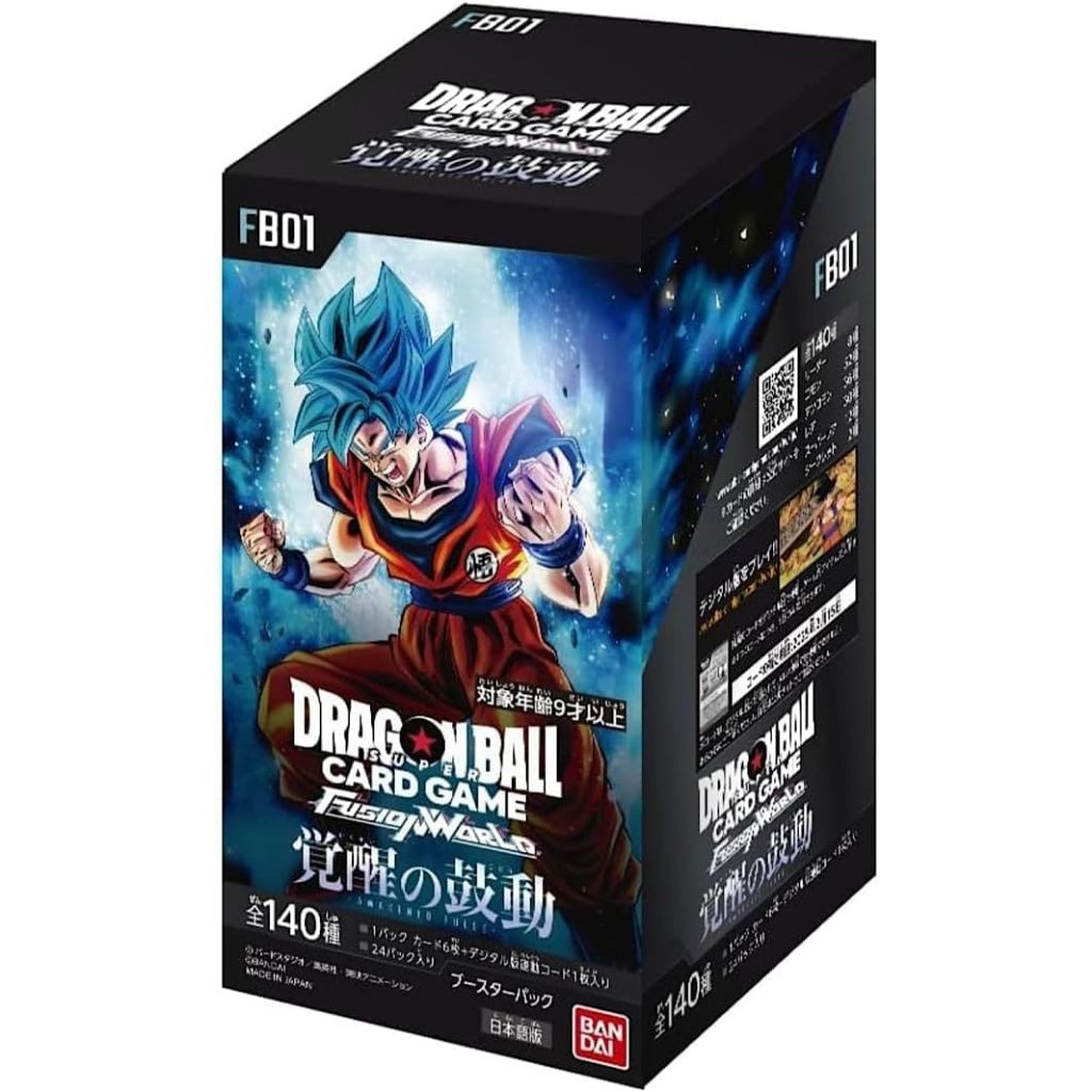 BANDAI Dragon Ball Fusion World Booster Pack Awakening Heartbeat [Fb01] Factory Sealed BOX ...