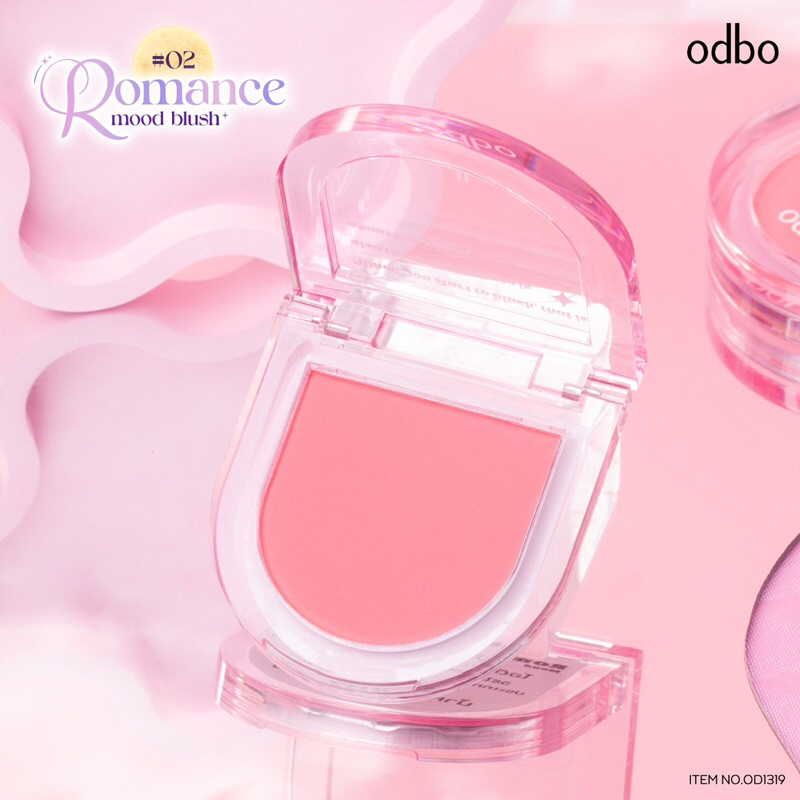 Odbo Romance Mood Blush OD1319 2.8g. โอดีบีโอ โรแมนซ์ มู้ด บลัช | Shopee Thailand
