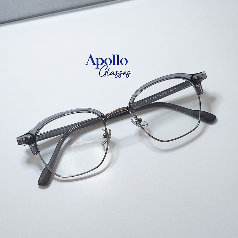 AP046- แว่นกรองแสง แว่นบลูบล็อค BlueBlock กรองแสงสีฟ้า เลนส์ใส ไม่ติด ...