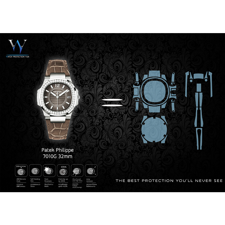 ฟิล์มกันรอยนาฬิกา Watch Protection Film Pater Philippe 7010G 32mm ...