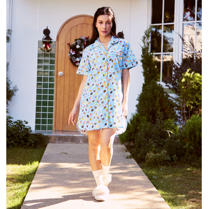 PAUL FRANK ชุดนอนกระโปรง WOMENS JULIUS AND FRIENDS CHILLING DAY SS ...