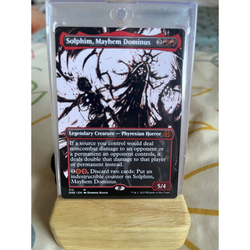 การ์ด MTG Solphim, Mayhem Dominus Red Magic the Gathering EDH รุ่น ONE ...