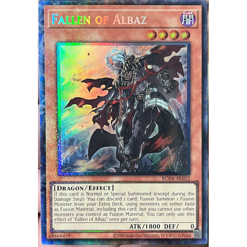 Yugioh Asia-Eng [RC04-AE022] Fallen of Albaz (Collector Rare) การ์ดเกม ...