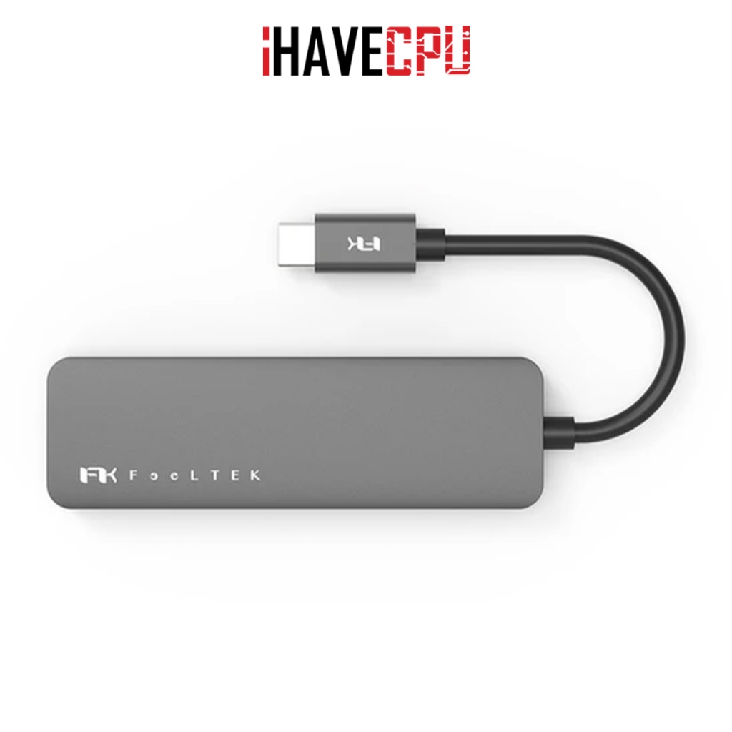 iHAVECPU ADAPTER/CONVERTER (อุปกรณ์แปลงสัญญาณ) FEELTEK PORTABLE 4 IN 1 USB-C HUB | Shopee Thailand