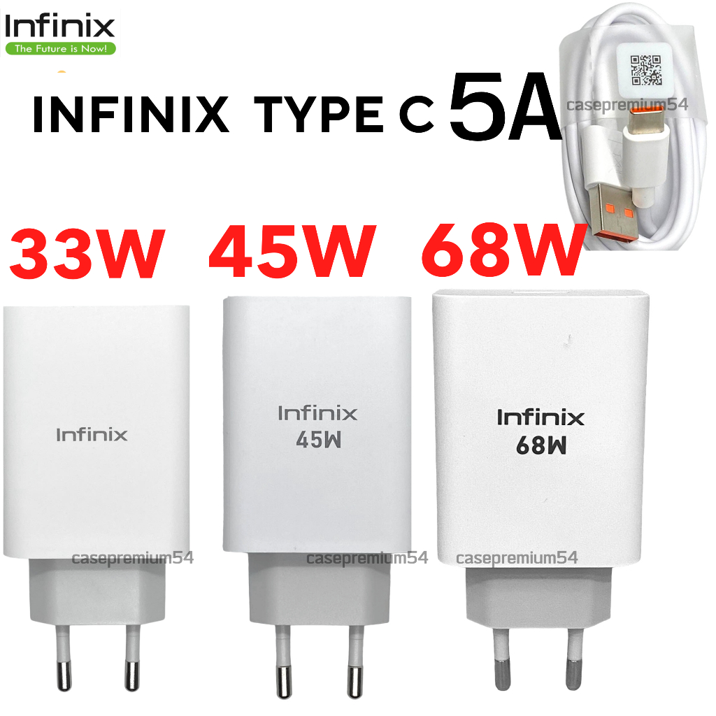ชุดชาร์จ มือถือ Infinix Fastcharging หัวชาร์จเร็ว 18W 33W 45W 70W และ ...