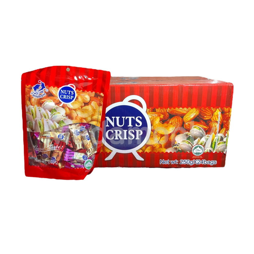 ถั่วตุ๊บตั๊บ มาเลเซีย NUTS CRISP ขายยกลัง 24 ห่อ ห่อละ 250 กรัม | Shopee Thailand