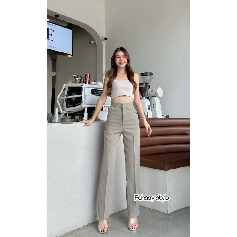 กระบอกเล็ก รุ่น zara pants (ผ้าลิลลี่พรีเมียร์) #A08 | Shopee Thailand