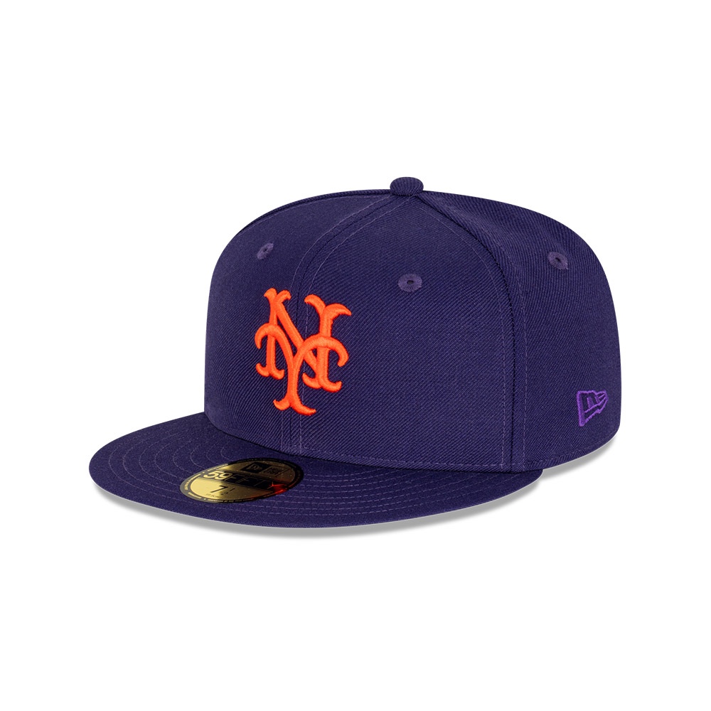 NEW YORK METS COOPERSTOWN ROYAL PURPLE 59FIFTY CAP | Shopee Thailand