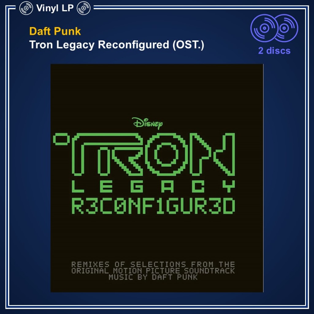 [แผ่นเสียง Vinyl LP] Daft Punk - Tron Legacy Reconfigured (OST.) [ใหม่ ...