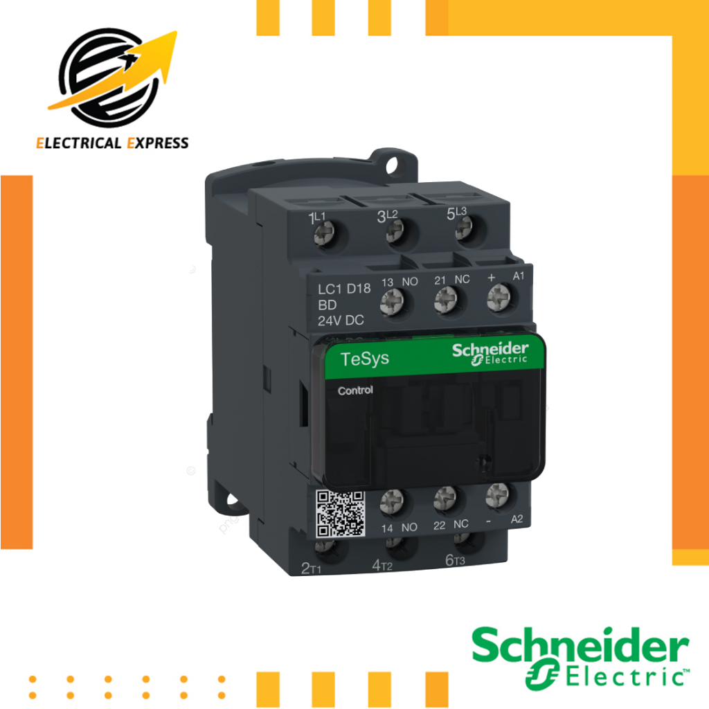 LC1D18BD / LC1D18E7 / แมกเนติก / Magnetic contactor / LC1D18 / 3P(3NO ...