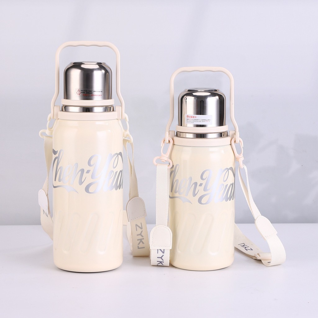 กระติกน้ำสแตนเลสเกรด แบบพกพา สไตล์ใหม่ 900ml-1200ml สแตนเลส316 กระบอกน้ำสเตลเลส A2670 | Shopee ...