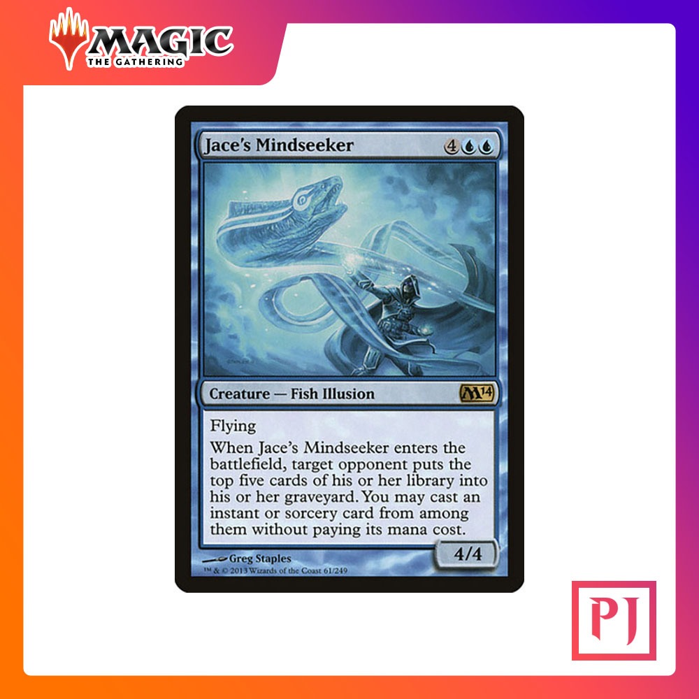 [MTG] Jace's Mindseeker [M14] [BLUE] [RARE] [NORMAL] [ENG] (การ์ดเมจิค ...