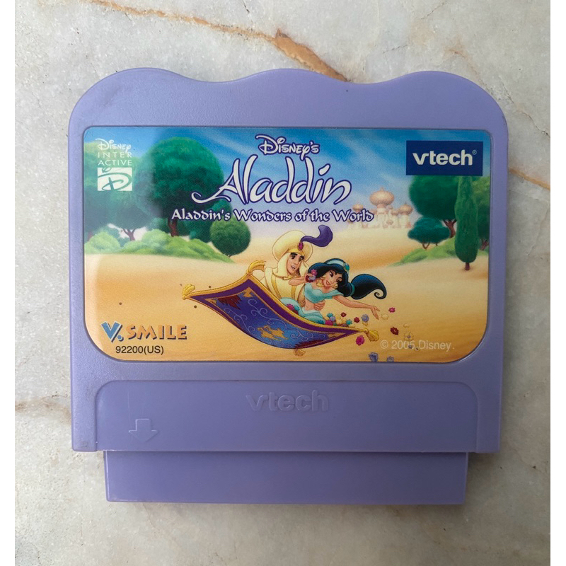 ตลับเกมส์ Vtech V smile Disney Aladdin wonders of the world | Shopee ...