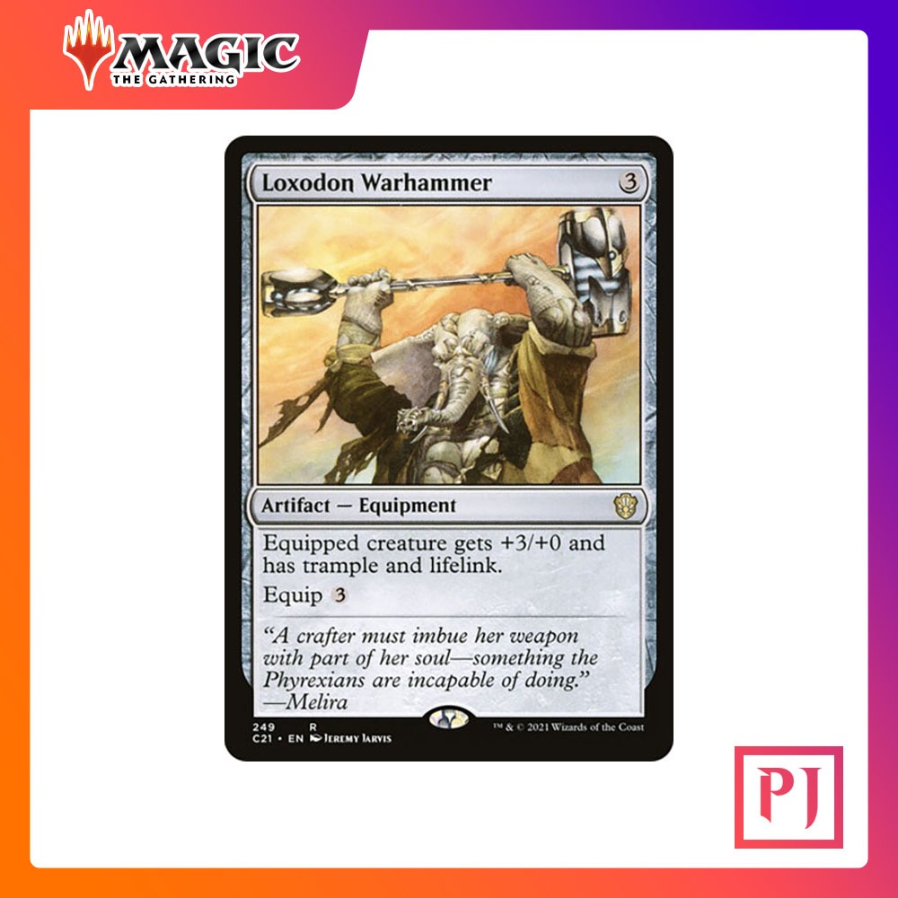 [MTG] Loxodon Warhammer [C21] [ARTIFACT] [RARE] [NORMAL] [ENG] (การ์ดเม ...