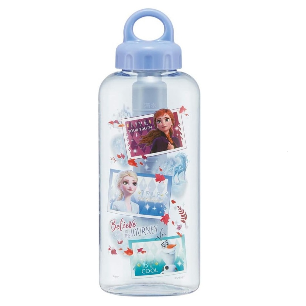 Disney Frozen Elsa Anna Princess Skater Water Bottle with Cooling Stick ...