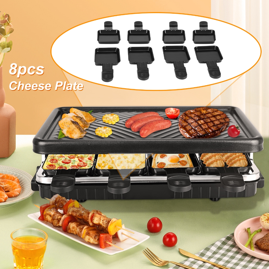 Raclette Table Grill, Electric Korean BBQ Grill Indoor Cheese Raclette ...