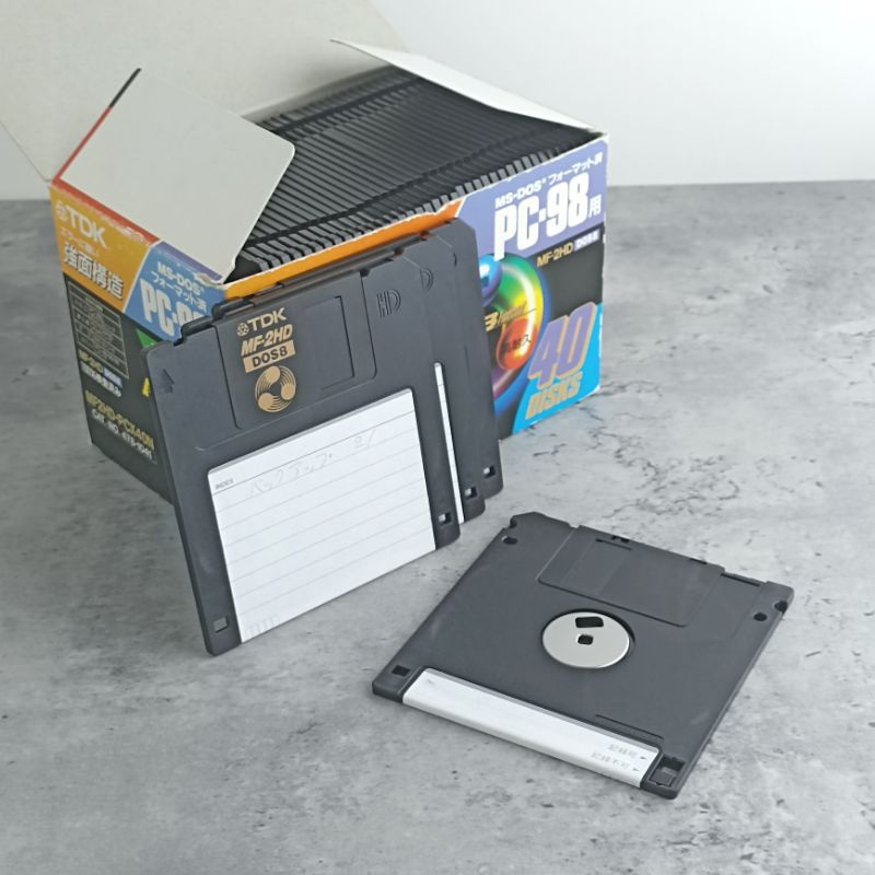 TDK >> MF-2HD แผ่น Floppy Disk, Diskette ความจุ 1.44 MB มือสอง Format ใหม่ เช็ค Bad เรียบร้อย ...