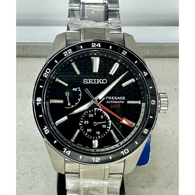 SEIKO PRESAGE GMT SHARP EDGED SERIES รุ่น SPB221J1,SPB221J,SPB221 ...