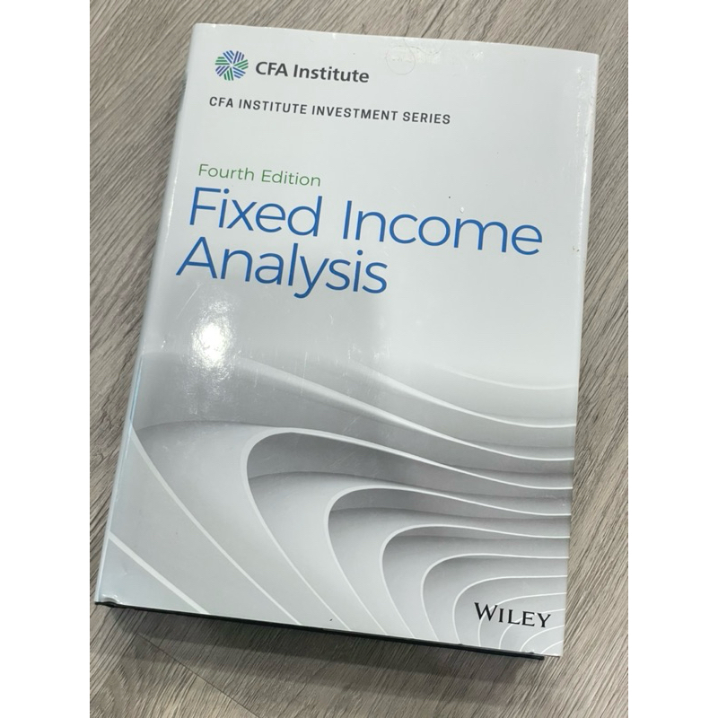 หนังสือ CFA Fixed Income Analysis ️ Fourth Edition ปกแข็ง | Shopee Thailand