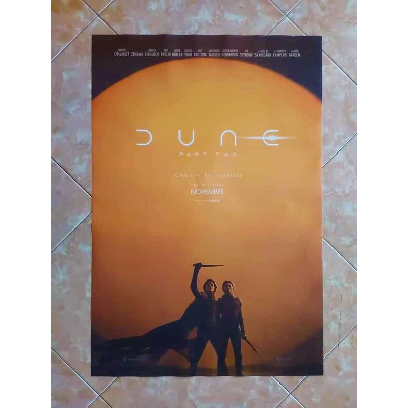 โปสเตอร์ Dune Part Two พิมพ์ 2 หน้า ขนาด 27 40 นิ้ว ใบนอก ลิขสิทธิ์แท้ Shopee Thailand