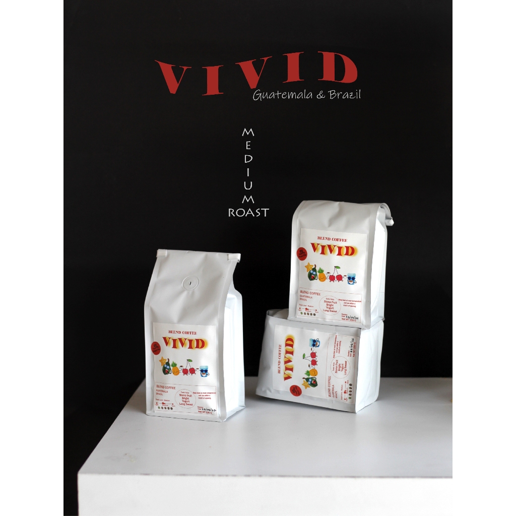 VIVID เมล็ดกาแฟ เบลน คั่วกลาง Oz Coffee Roaster Shop ขนาด 250 กรัม ...