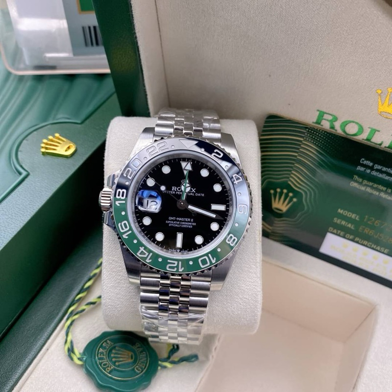 Rolex GMT Master ll Top Swiss EW Factory เครื่อง:Clone Cal 3186 กลไก ...