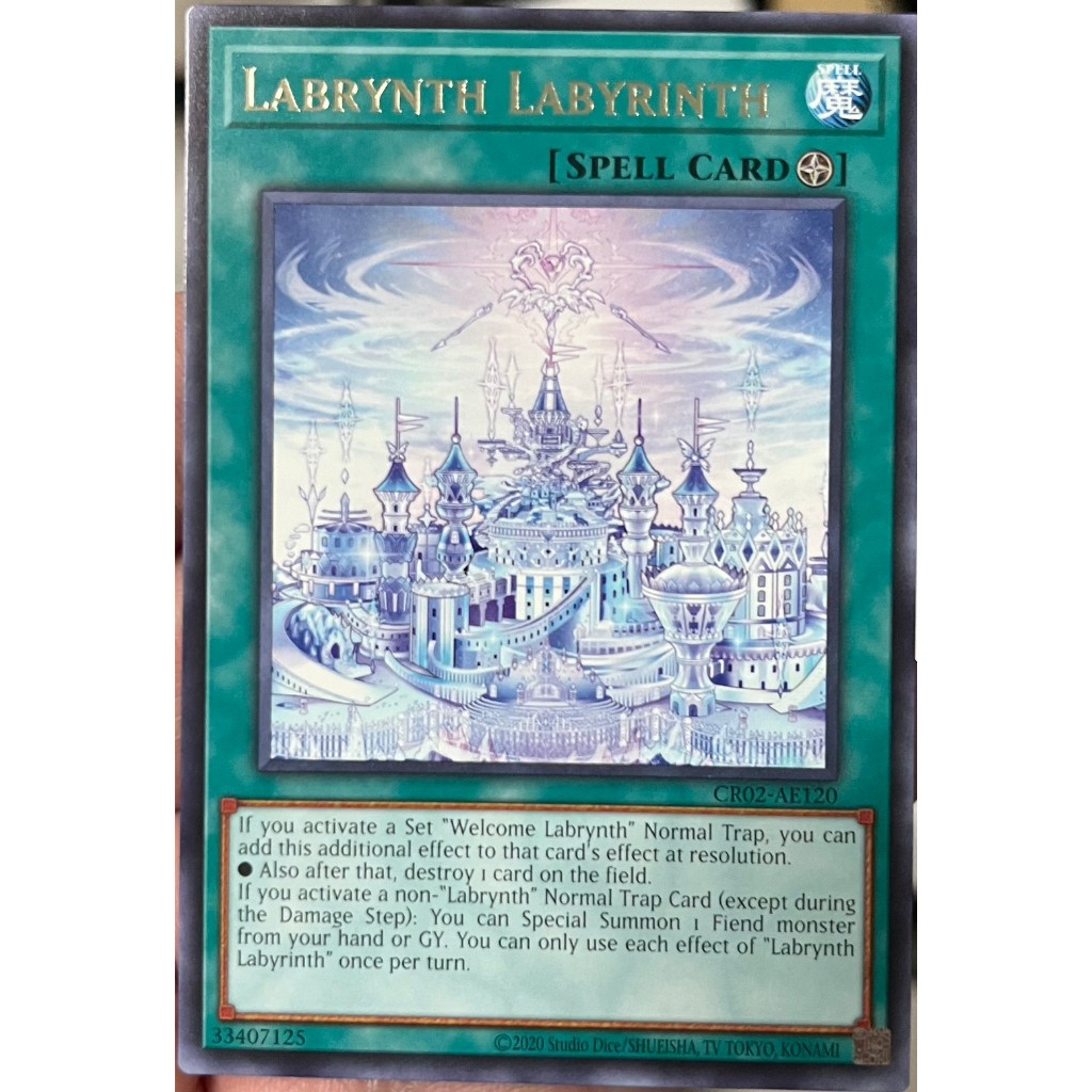 Yugioh Asia-Eng [CR02-AE120] Labrynth Labyrinth (Rare) การ์ดยูกิแท้ถูก ...