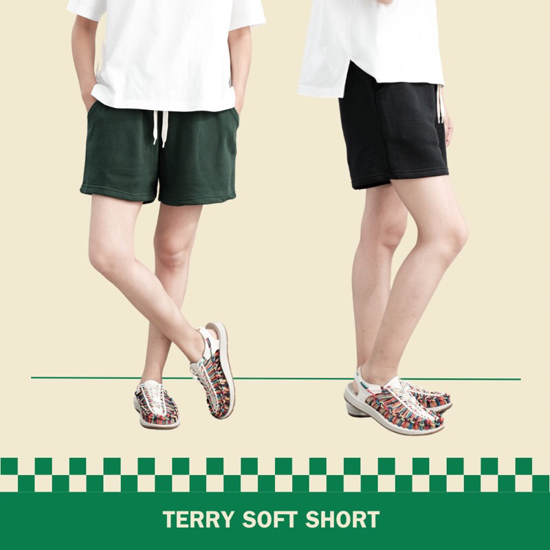 Terry soft Short กางเกงขาสั้นนุ่ม สบาย ระบายอากาศดี | Shopee Thailand