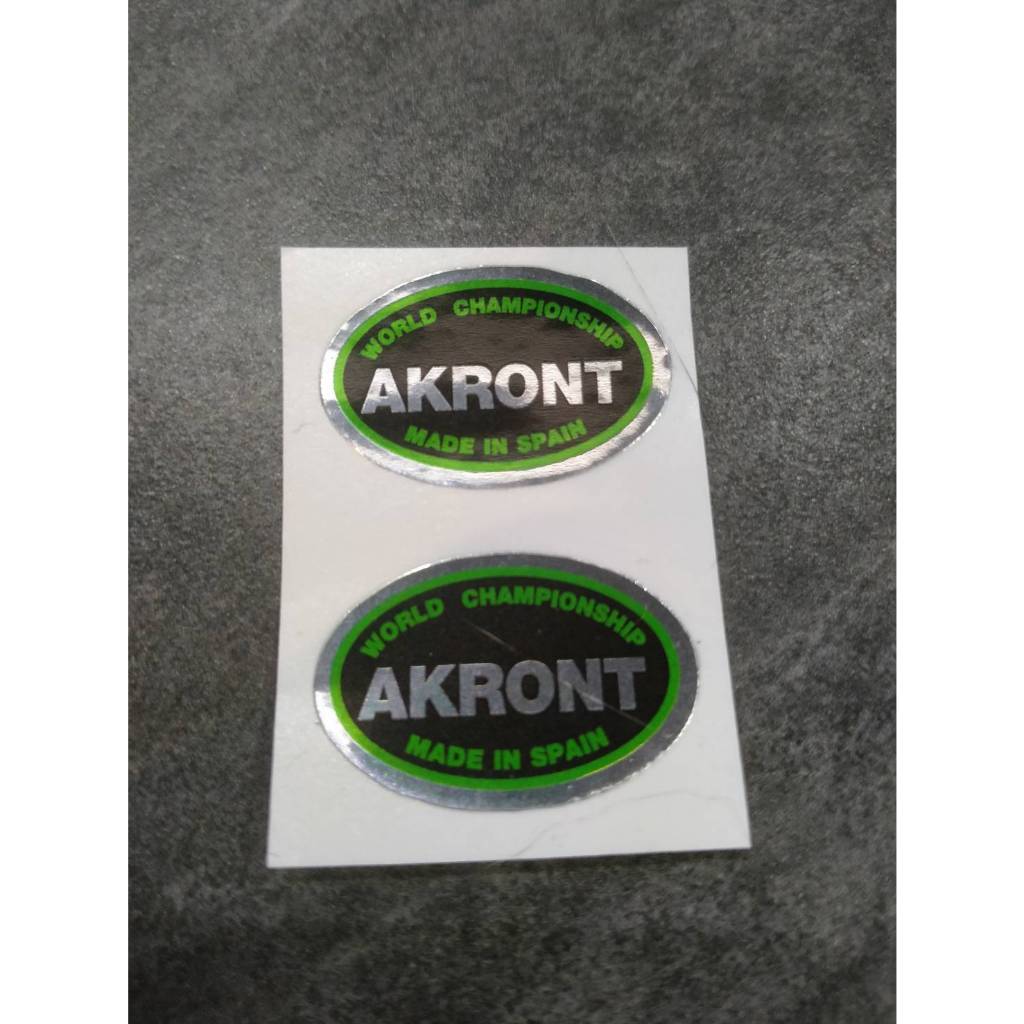 สติกเกอร์โช๊คShowa Ohlins สสิกเกอร์ล้อ Akront morad โคตรคมๆ (ขายเป็นคู่ ...