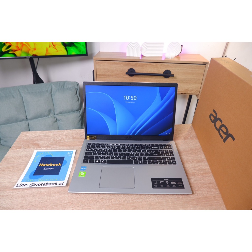 (ของใหม่)Acer Aspire3 Intel Pentium Silver N6000 Ram4 SSD256 หน้าจอ15.6 ...