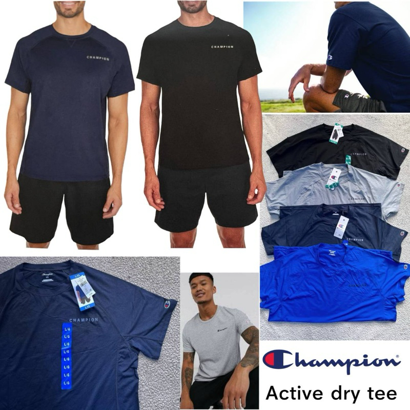 เสื้อกีฬา CHAMPION Active Dry Tee | Shopee Thailand