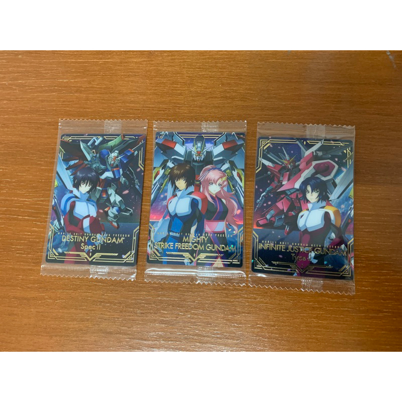 bandai SEED FREEDOM - ULTRA RARE CARD SET- MIGHTY STRIKE FREEDOM ...