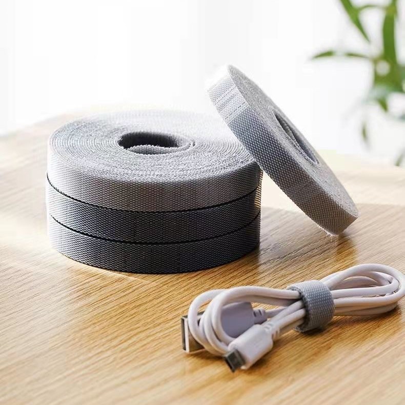 5m velcro ที่เก็บสายไฟ ตีนตุ๊กแก ที่จัดระเบียบ รัดอเนกประสงค์ ใช้ได้ตาม ...
