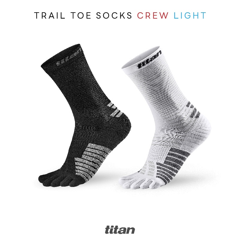 TITAN TRAIL TOE SOCKS LIGHT CREW | ถุงเท้าวิ่งเทรล | Shopee Thailand