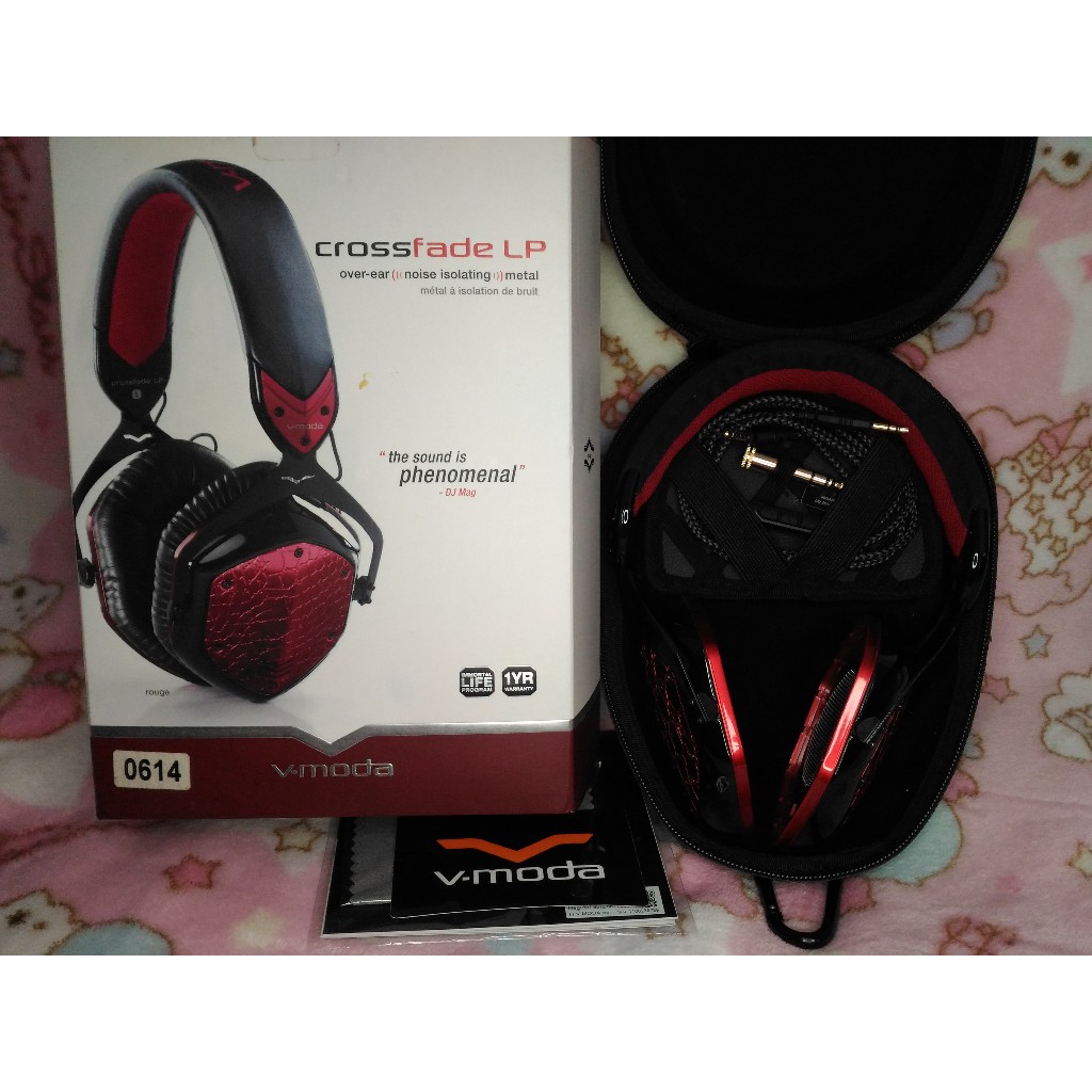 หูฟัง V-Moda Crossfade LP Rouge แบบใช้สาย แท้ มือสอง มีกล่อง วีโมดา เบส ...