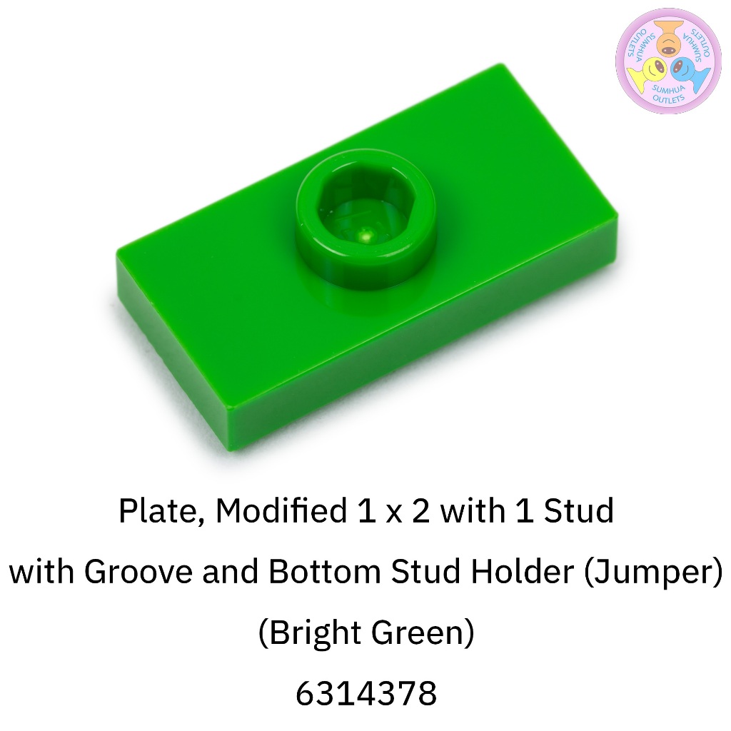 ชิ้นส่วน เลโก้ LEGO Part No. 15573, Plate, Modified 1 x 2 with 1 Stud ...