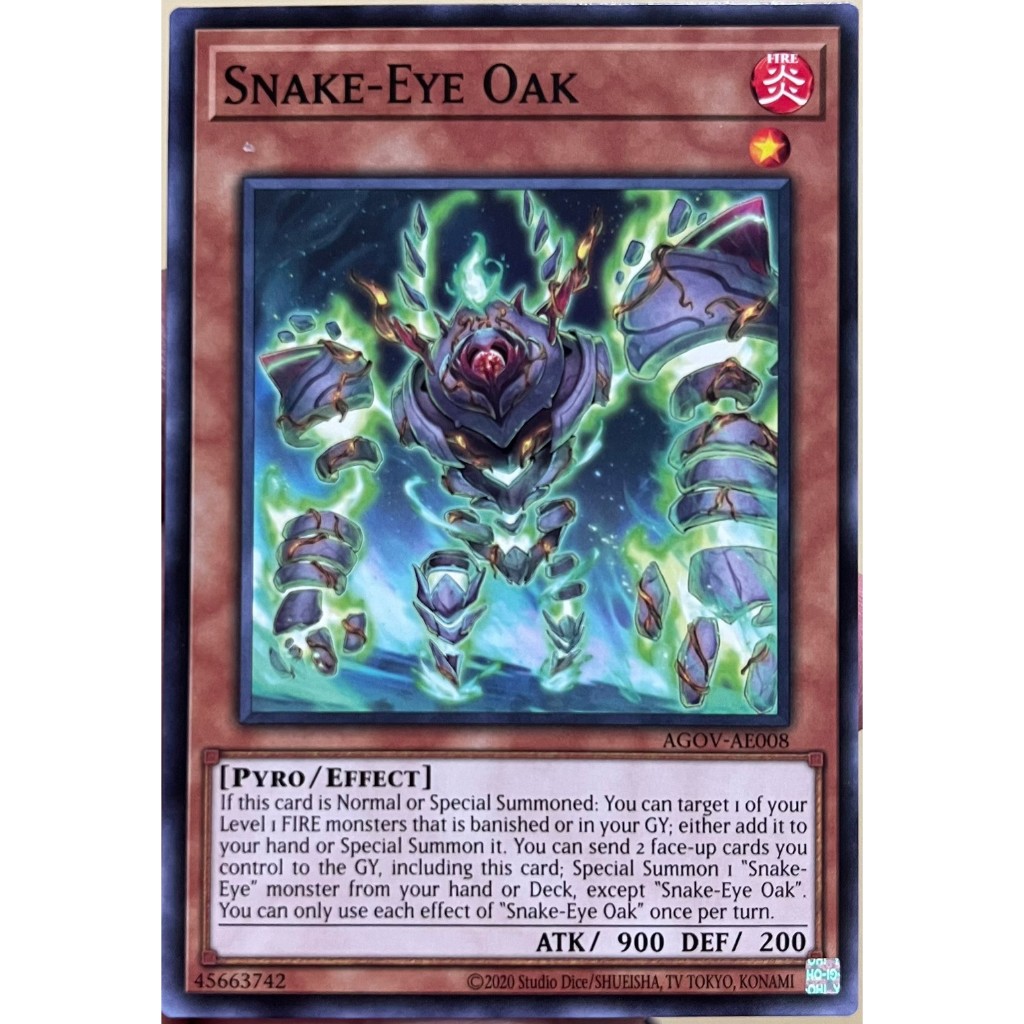Yugioh Asia-Eng [AGOV-AE008] Snake-Eye Oak (Common) การ์ดยูกิแท้ถูก ...