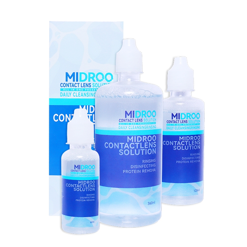 Midroo Contact Lens Solution น้ำยาล้างคอนแทคเลนส์ ขนาด 60ml / 120ml ...
