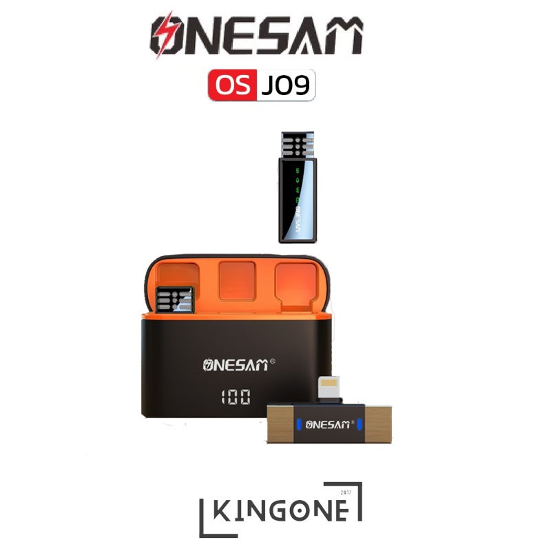 ONESAM รุ่น OS-J09 ชุดไมโครโฟนไร้สาย ของแท้ 100% รับประกัน 1 ปี พร้อมส่ง | Shopee Thailand