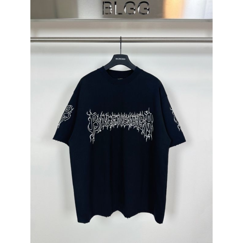 【lemon】เสื้อยืด Balenciaga BB 24SS รูปภาพจริง งานสูงสุด เกรด original แท้ 99% | Shopee Thailand