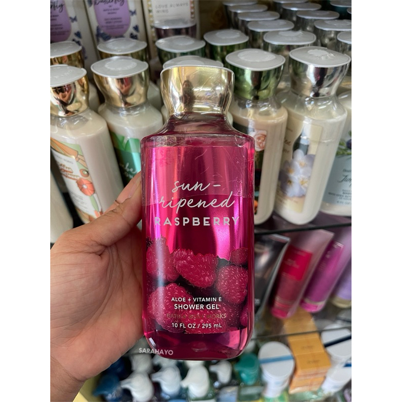 Bath & Body Works Sun Ripened Raspberry Shower Gel 295ml. ของแท้ ...