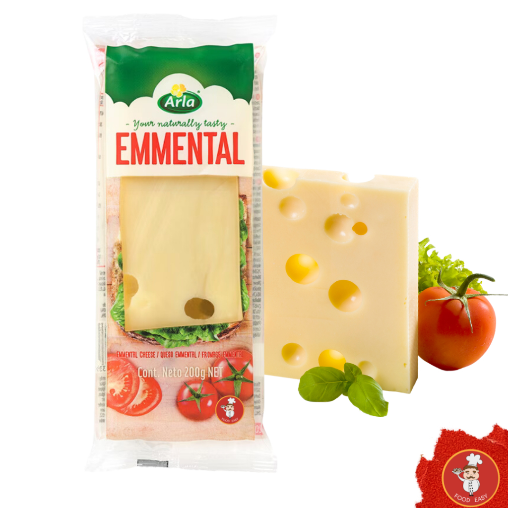 ชีสสวิส ชีสมีรู Arla Emmental Cheese 200g หอมมัน อร่อยกลมกล่อม | Shopee ...