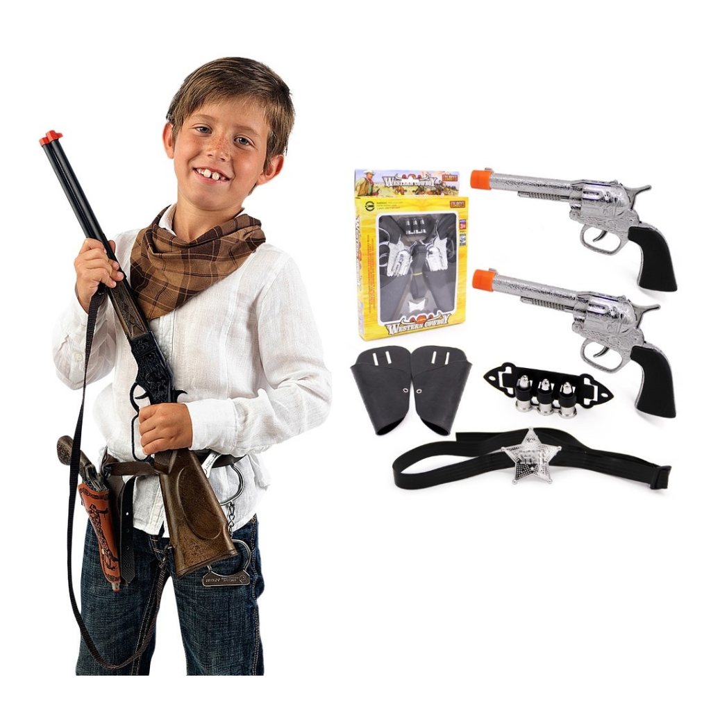 ปืนคาวบอย ปืนของเล่น พลาสติก สำหรับเด็ก Cowboy Gun Toy for kid | Shopee ...