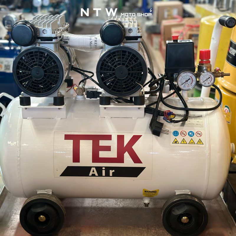ปั๊มลมโรตารี่ TEK Air MODEL:OF-550/2-50L ขนาด 50ลิตร 1.5แรง รับประกัน 1 ...