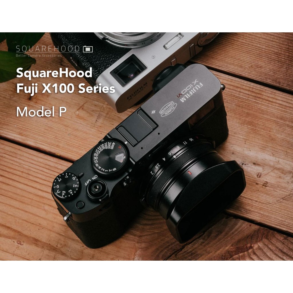 SquareHood Model P Fuji X100VI X100V ฮูดเหลี่ยม พร้อม Adapter Ring ...
