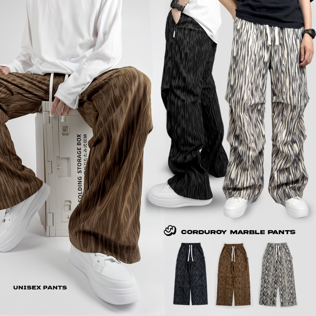 พร้อมส่ง กางเกงลูกฟูก Shouwa Corduroy Marble Pants (Unisex) | Shopee ...