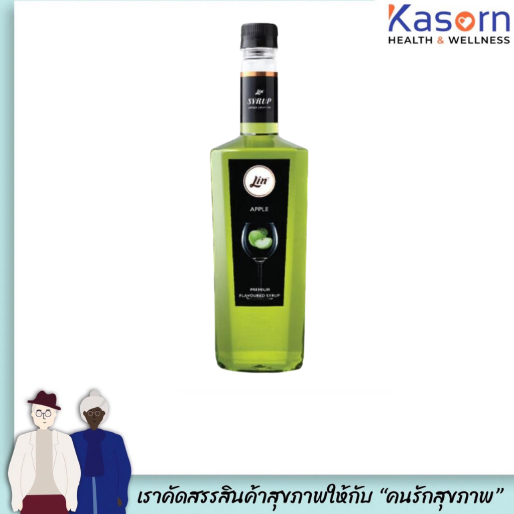 ลิน ไซรัป ผลิตภัณฑ์น้ำเชื่อม รสแอปเปิ้ล Lin Syrup 750 มล. (0552 ...