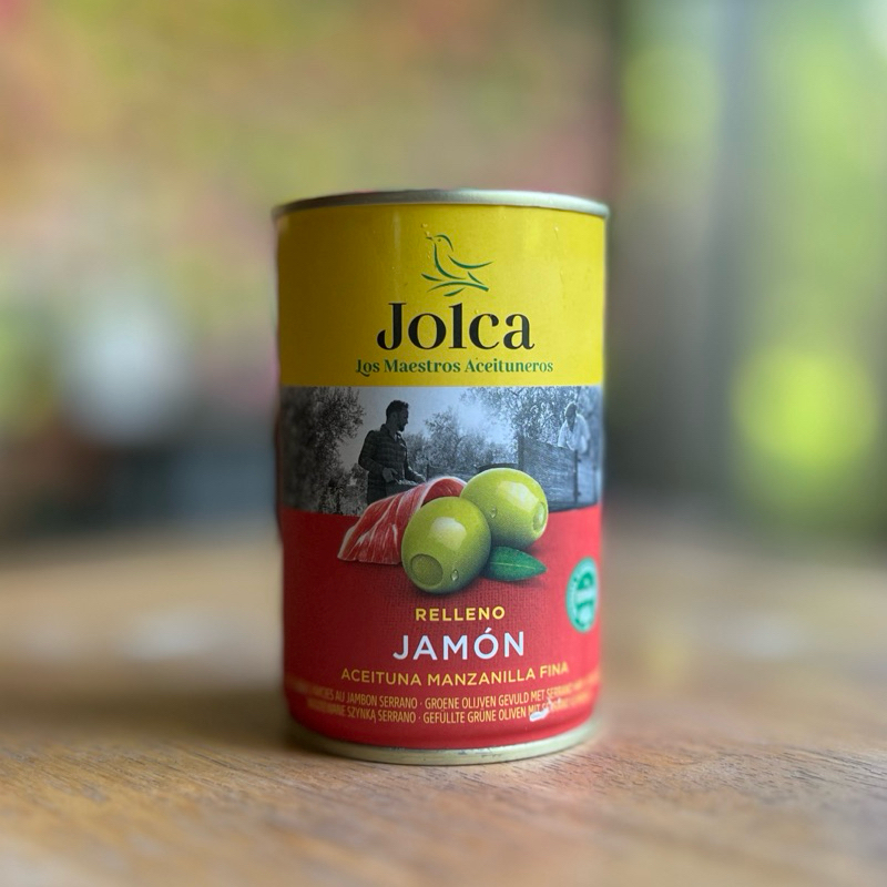 Jolca มะกอกเขียวยัดไส้แฮม ยี่ห้อ Jolca Green Olives Manzanilla Stuffed ...